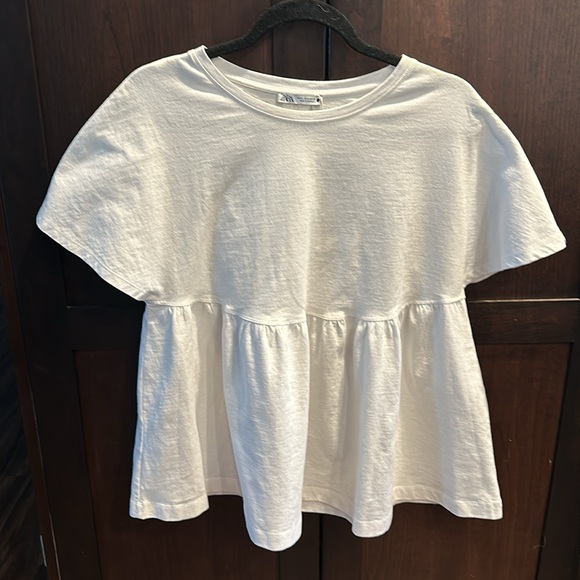 Zara | Tops | Zara Flared Basic Tee | Poshmark